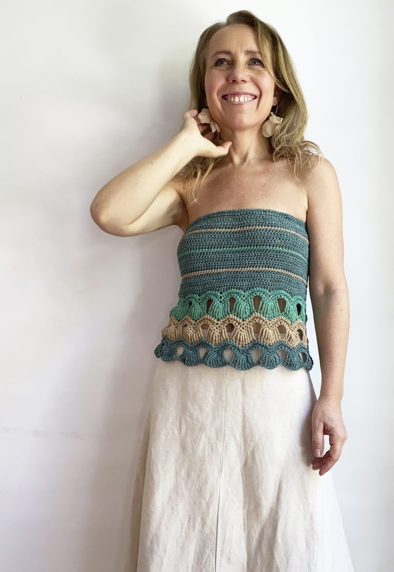 Patrón Crochet Top Ocean – TallerCeleste.cl