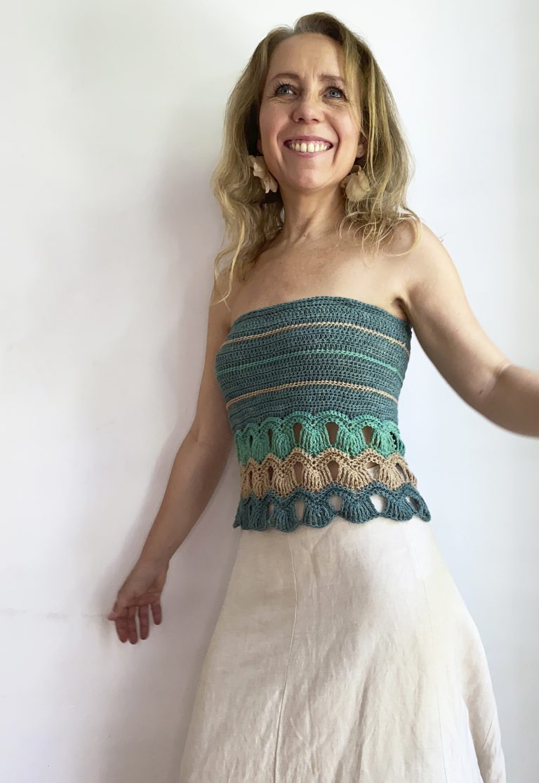 Patrón Crochet Top Ocean – TallerCeleste.cl